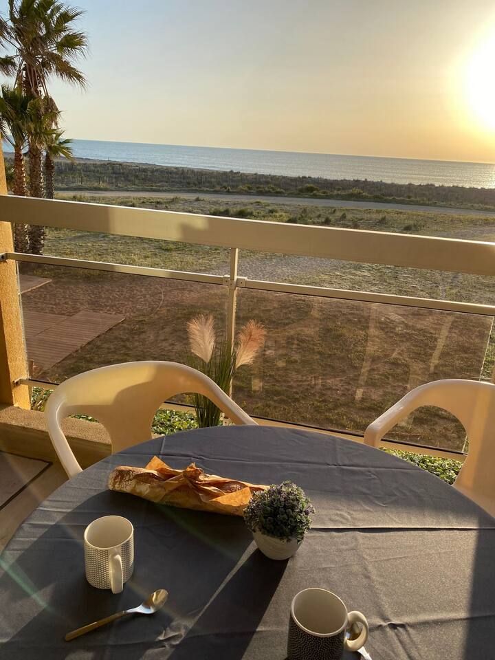 Appartement Vue Mer Accès Plage Et Piscine 3 éToil - Saint-Cyprien