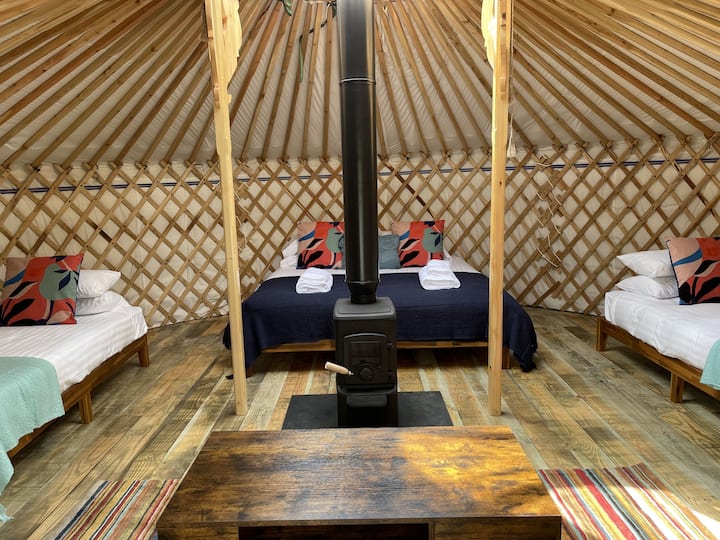 Fenton Yurt Woodlands Manor Farm - Welcombe