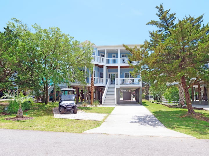 "Pearl On A Strand" 6bd/4ba W/ Pool, Opt Golf Cart - Oak Island, NC