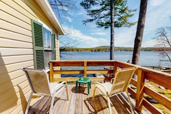 Picturesque Studio Lakefront | Dock - Alton, NH