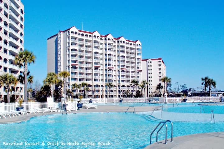 Yacht Club Waterfront Villa 15000sf Pool Hot Tub - North Myrtle Beach, SC