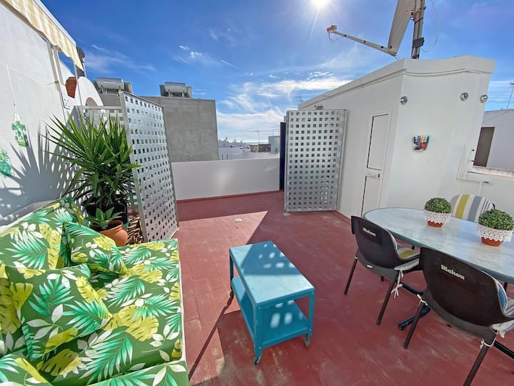 Lope De Vega, Apartment With Roof Terrace - El Palmar de Vejer