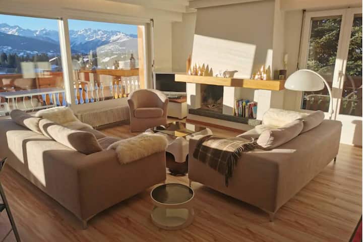 Magnifique Appartement Avec Piscine, Balcon Et Vue - Crans-Montana