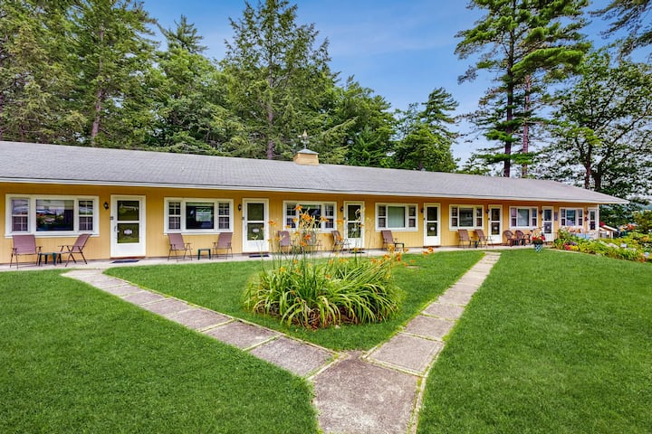 Terrific Studio Lakefront | Kitchenette| Dock - Alton, NH