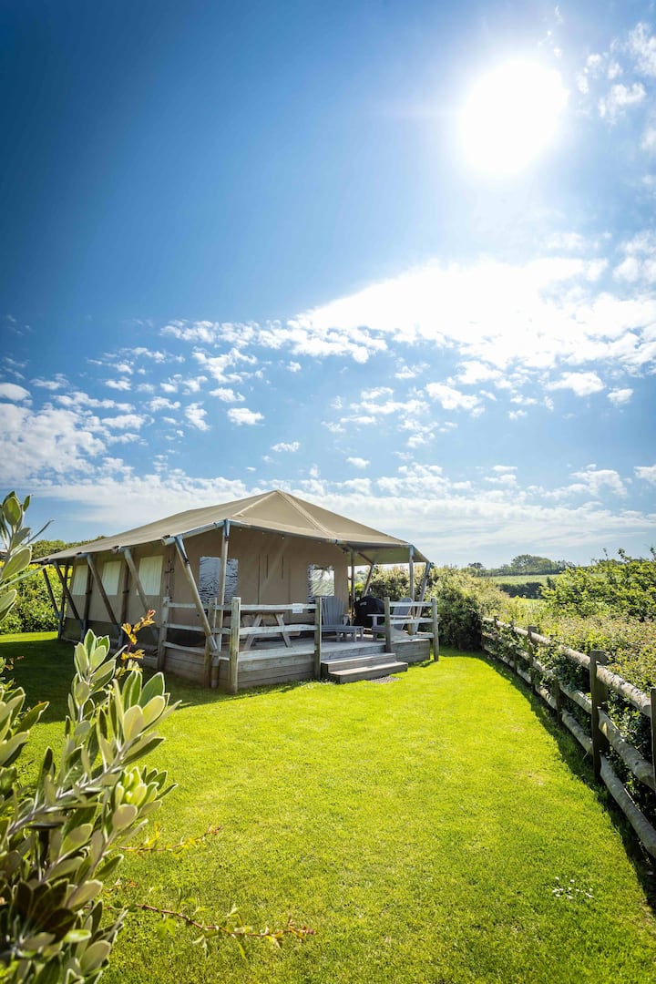 Safari Tent, Panoramic Sea Views - Guernsey