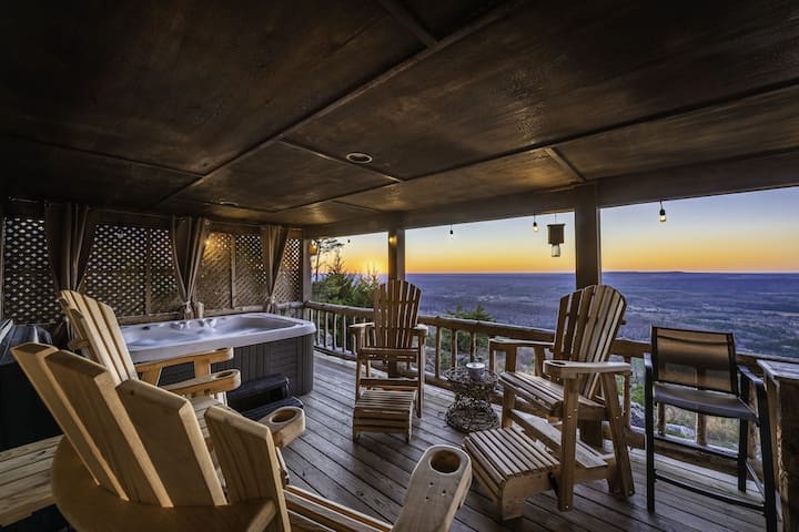 Gorgeous Panoramic Mountain Views From The Hot Tub - Mentone, AL