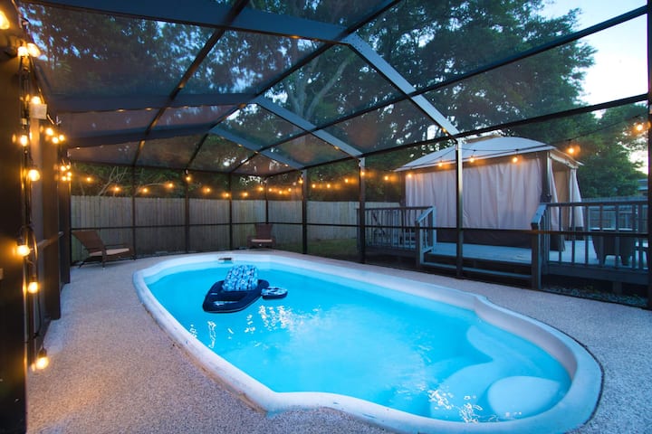 ~Cool Pool Cabana_sleeps 12_heated Pool~ - 橙園