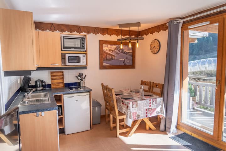 Studio 4 Personnes Avec Vue Sur Les Pistes - Les Orres