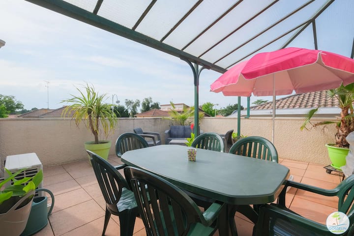 Biscarrosse Bourg Appartement Avec Terrasse Pour - Biscarrosse