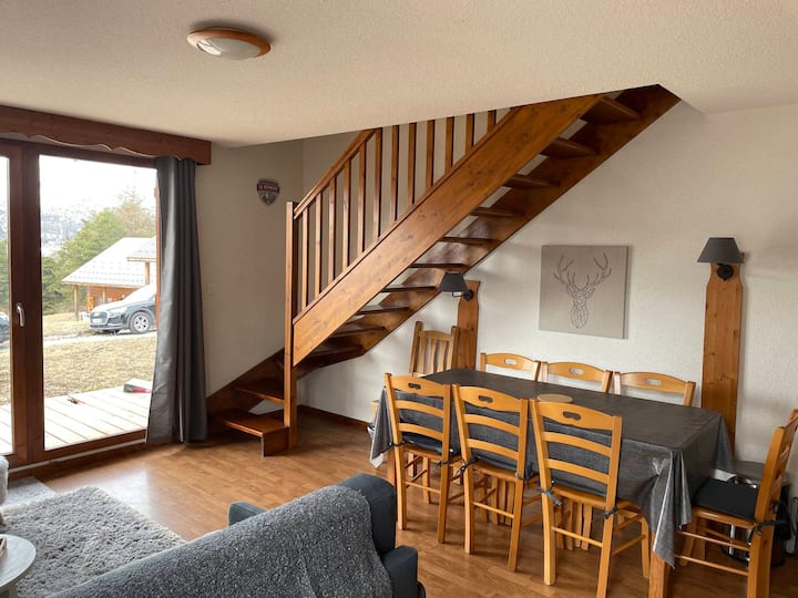 Chalet Mitoyen En Duplex Vue Montagne - La Joue du Loup