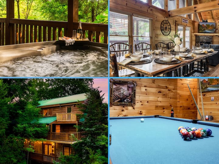 A+ Location Near Dollywood, Hot Tub Game Room Wifi - Pigeon Forge, TN