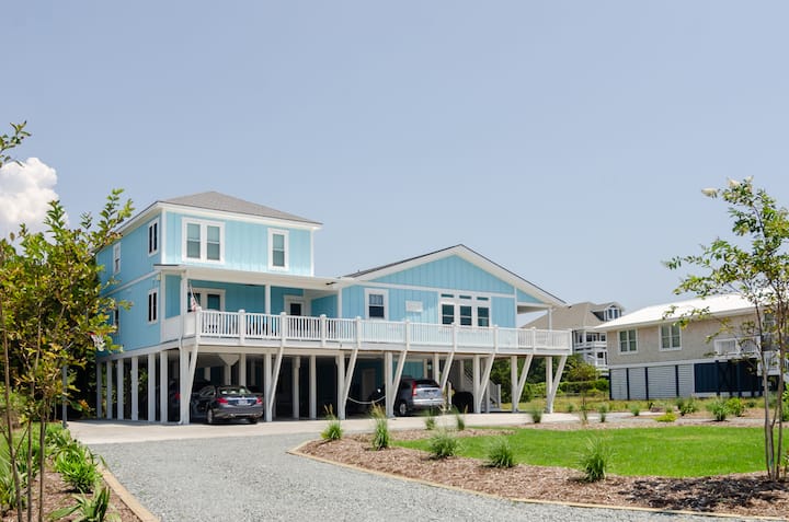 Secluded 7br Home W Ev Charger, Ocean Views - W344 - Wrightsville Beach, NC