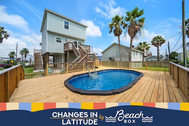 Stylish Beach House With Pool & Fire Pit - Galveston, TX