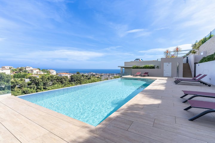 Azur Panoramique – Calme & Vue Mer Proche Nice - Cagnes-sur-Mer