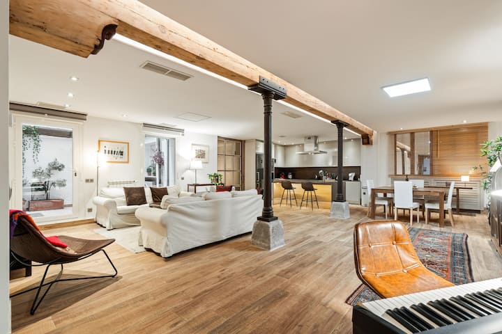 Spacious Open-plan Designer Basement Flat. - Madrid