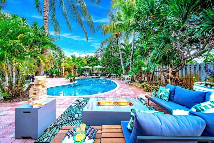Ft. Laud, 5 Min To Beach, Htd Pool, Jacuzzi, Bar! - Fort Lauderdale, FL