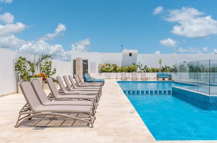 1br Apartment In Top Location, Fast Wifi 5th Floor - Playa del Carmen
