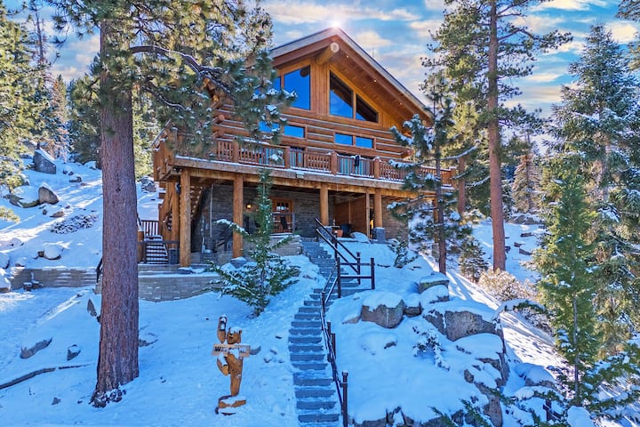 Lux Log Cabin!hot Tub!game Table!incredible Views! - Big Bear Lake, CA