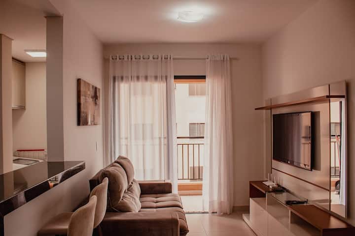 Ribeirania-2 Dormitórios-wifi-garagem-pet Friendly - Ribeirão Preto