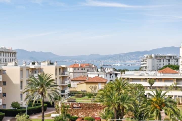 Bel Appart Vue Mer Avec 2 Terrasses - カンヌ
