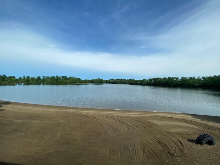 Campsite By Lake - Indiana