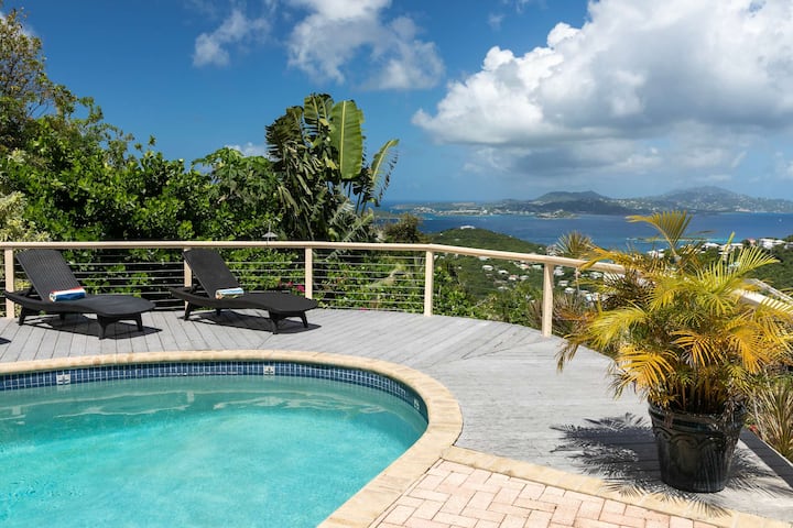 Cielo Vista-sunset Views, Private Pool, Ac, Genera - Cruz Bay