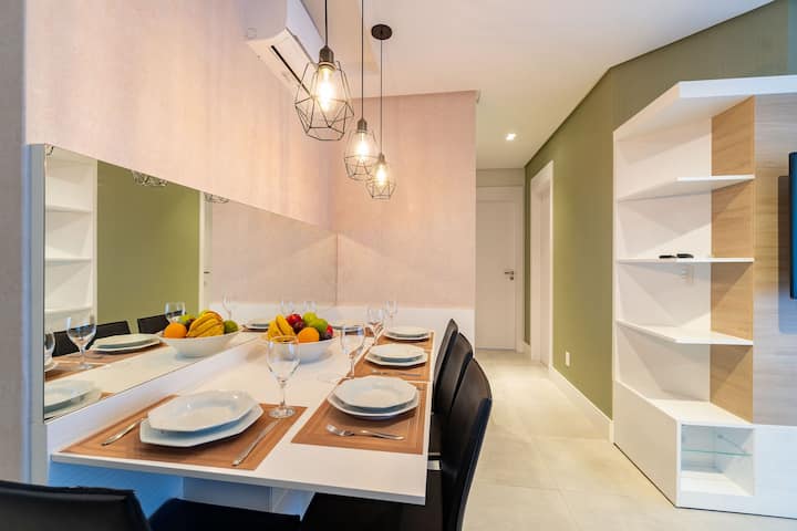 Porto Madero - Apartamento En Condominio Con Pisci - Bombinhas