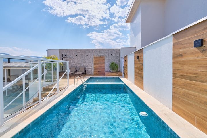 Af-39 Novo, Ar, Piscina, Charmoso E Bem Localizado - Ubatuba