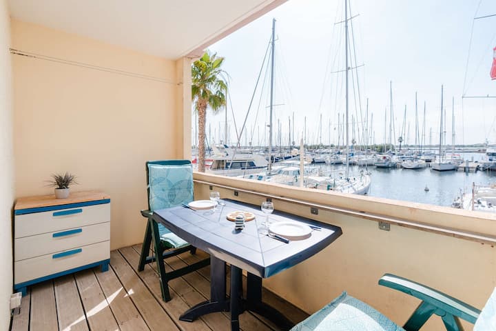Gv A151 Studio Cabin View Port Gruissan, Access To Collective Swimming Pool - Gruissan