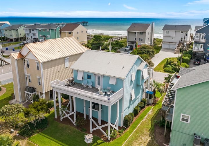 Surf City Heart | Steps To Beach, Tacos, Coffee+! - Surf City, NC