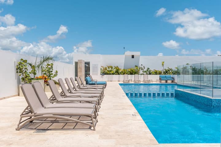 1br In Top Location, 100mb Wifi And Ocean View - Riviera Maya