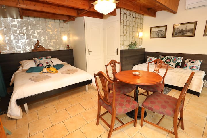 Chambre Double Familiale Douche Vue Sur Jardin - Romans-sur-Isère