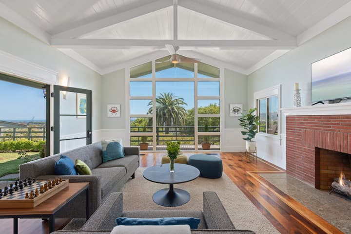 Chic Riviera Home With Stunning City & Ocean Views - Santa Barbara, CA