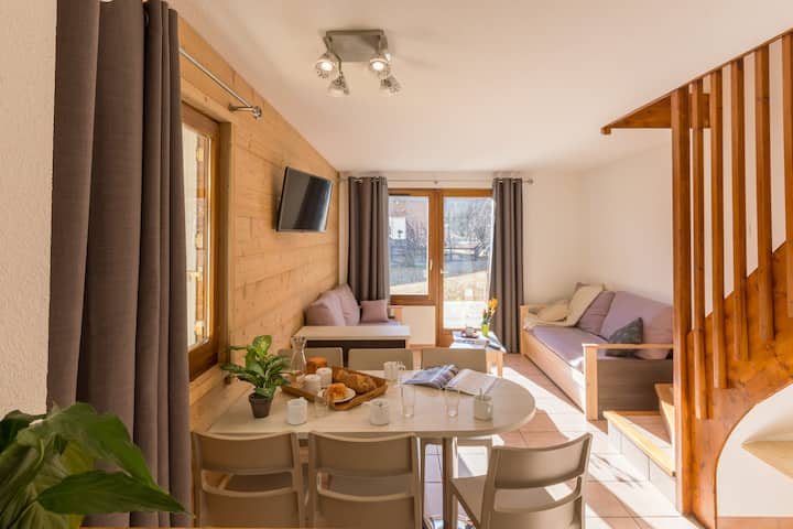 Chalet Mitoyen Vue Dégagée· Proche Pistes Et Base - Le Monêtier-les-Bains