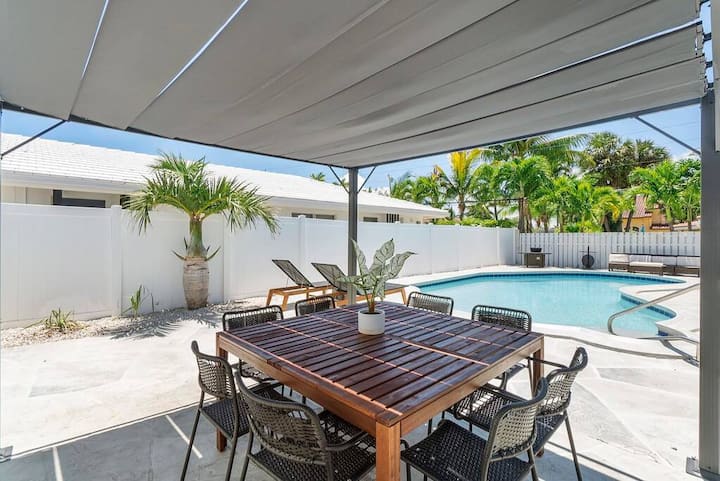 The Sandbar|walk To Beach|fire Pit + Pool - Fort Lauderdale
