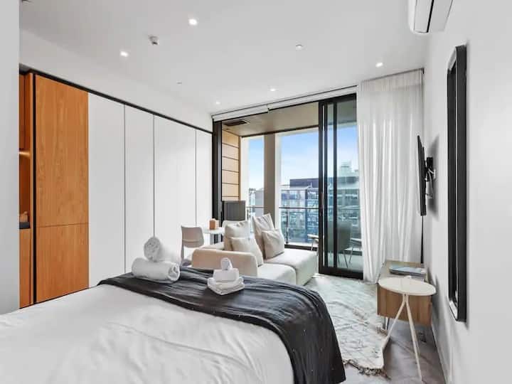 Modern Studio In Wynyard Quarter By Zodiak Stays - Auckland