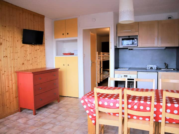 Studio Rénové, Balcon, Vue, 300m Pistes - Auris