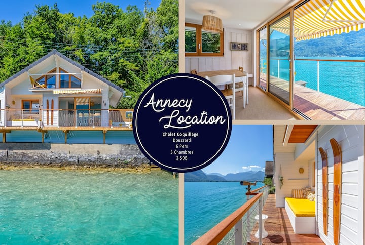 Chalet Coquillage - Les Pieds Dans L'eau. - Lac d'Annecy
