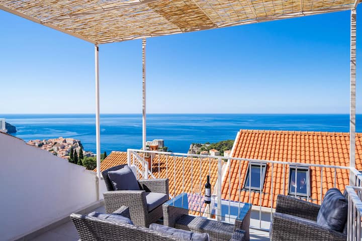Andelic Sunset Apts-1-bed With Terrace & Sea View - Dubrovnik