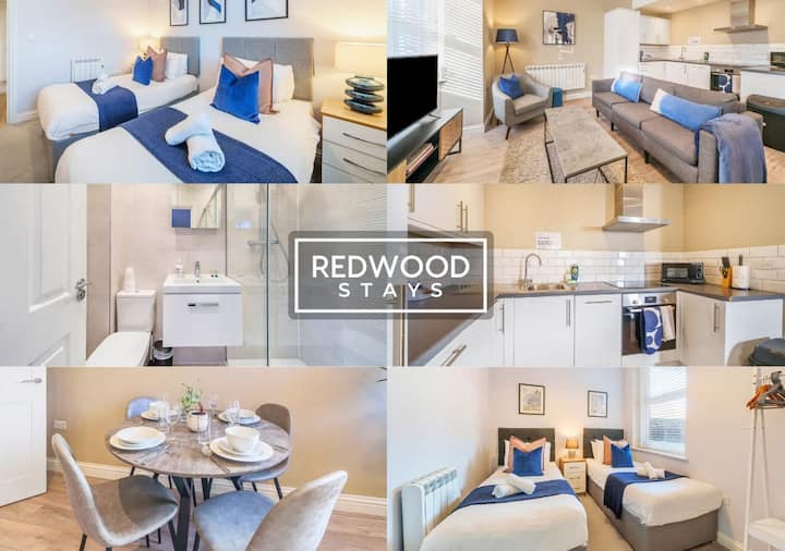 2 Bed 1 Bath Town Center Apt, Free Parking - Basingstoke