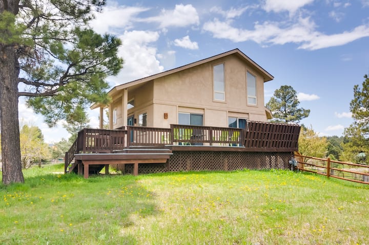 Deck & Fire Pit: Pagosa Springs Home! - Pagosa Springs, CO