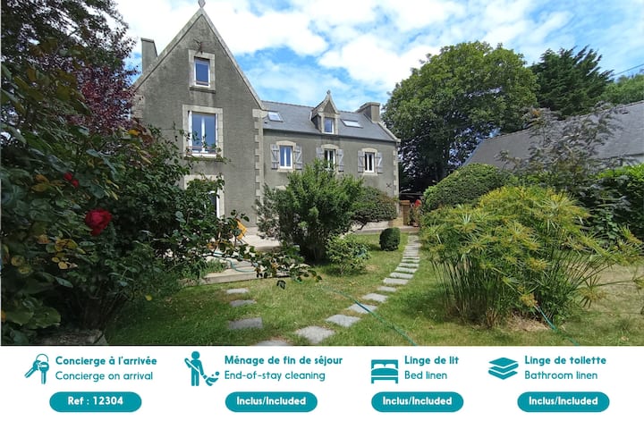 Magnifique Maison Pour 8 Avec Jardin - Plouguerneau