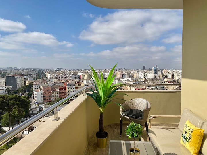 Maarif Sunrise With Terrace - 3 Beds- By Appartali - Casablanca, Maroc