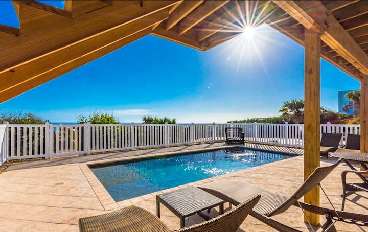 Luxury Oceanfront Pool Home! Ideal For Large - New Smyrna Beach, FL