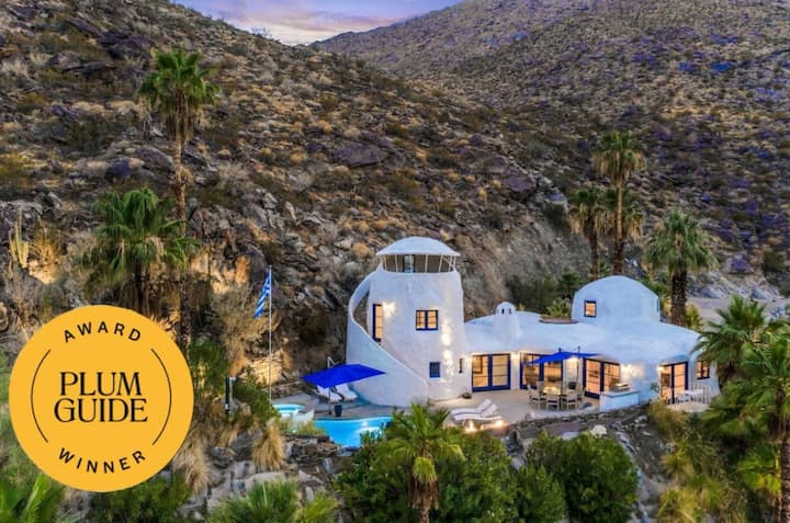 Santorini House | Panoramic Palm Springs Views - Palm Springs, CA