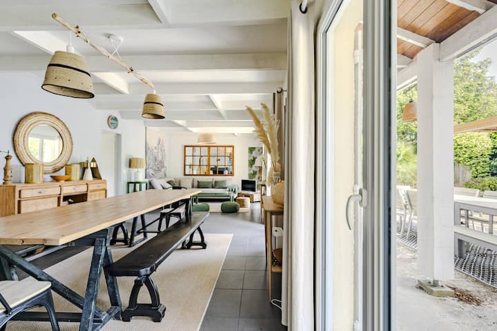 Maison Familiale Avec Spa à 2pas Du Lac,gde Escour - Lacanau