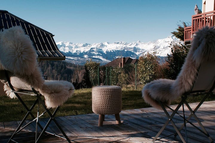 Appt. Hyper Central, Jardin Privé - Vue Magnifique - Servoz