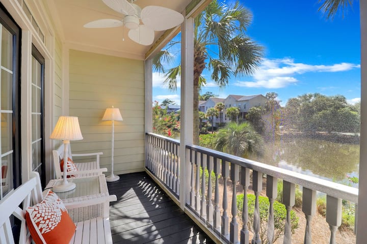 4bd Racquetclub- Lagoon Views, Golf Cart, Elevator - Seabrook Island, SC