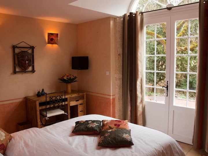 Chambre Double Vue Sur Jardin Aux Jardins De L'hac - Tarare