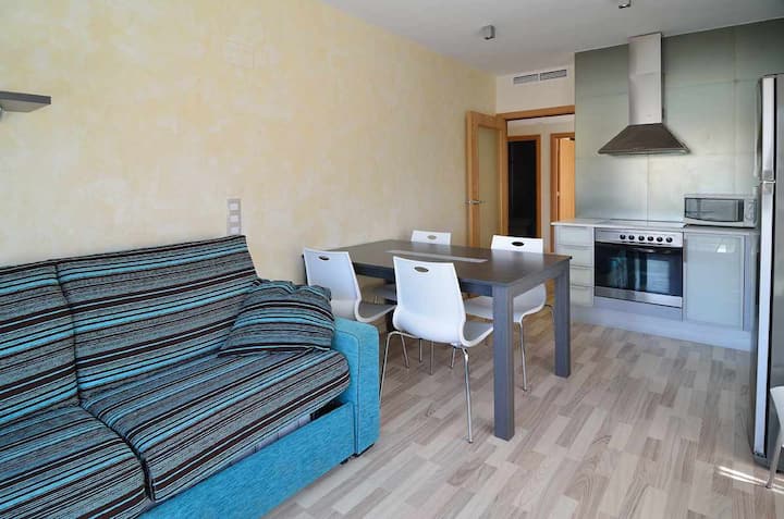 Ornis "Botiguer": 2 Chambres+canape-lit 4/6 Pers. Balcon Vue Jardin - La Ràpita